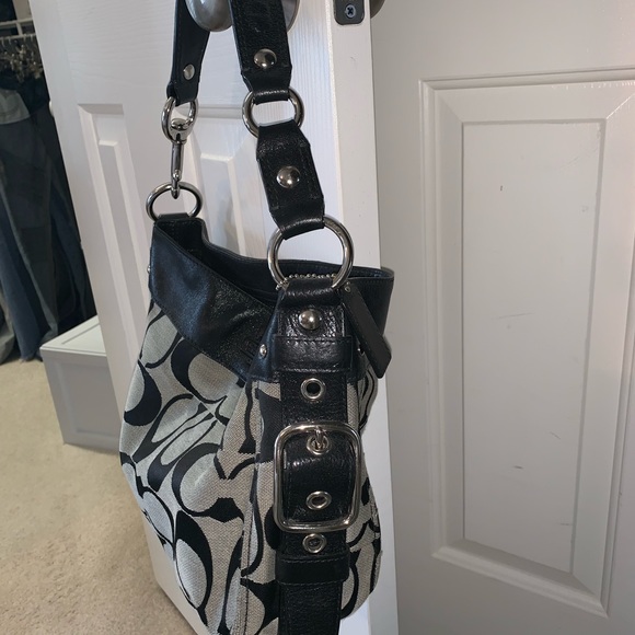 Coach | Bags | Coach Black And Gray Classic C Pattern | Poshmark